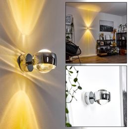 hofstein Sapri Wandleuchte Chrom, 1-flammig