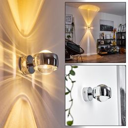 hofstein Sapri Wandleuchte Chrom, 1-flammig