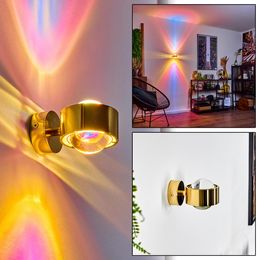 hofstein Sapri Wandleuchte Gold, 1-flammig