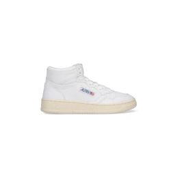 Autry Low-Top Sneaker - baskets a patch logo 5 - Gr. 37 (EU) - in Wei&szlig; - f&uuml;r Damen