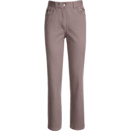 CR&Eacute;ATION L Damen 5-Pocket-Jeans gerade geschnitten taupe Gr&ouml;&szlig;e 18