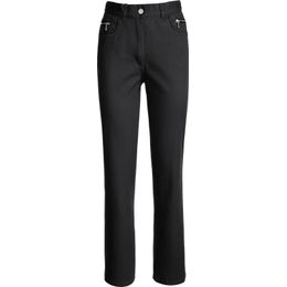 CR&Eacute;ATION L Damen 5-Pocket-Jeans gerade geschnitten schwarz Gr&ouml;&szlig;e 205