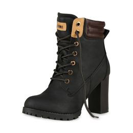 VAN HILL Schn&uuml;rstiefeletten Elizabeth in Schwarz | Gr.: 36