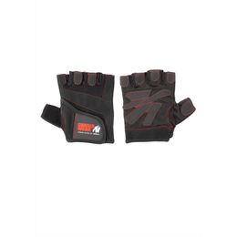 Gorilla Wear Fitness-Handschuhe für Damen - Schwarz/rot genäht | Gr.: M