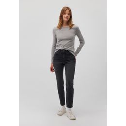 Mavi Damen Strickpullover "CREW NECK BASIC SWEATER"light grau melange, Gr. XS, Feinstrick, 52% Viscose, 20% Polyamid, 28% Polyester, Pullover,