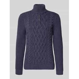 Superdry Strickpullover mit gerippten Abschlüssen