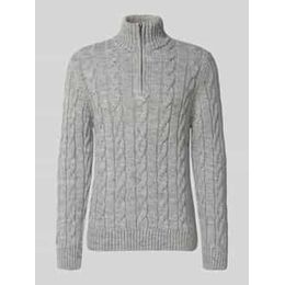 Superdry Strickpullover mit gerippten Abschlüssen