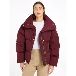 Tommy Hilfiger Steppjacke mit Logorpägung Deep Rouge M M Jacke von Tommy Hilfiger Womanswear