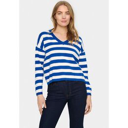 Saint Tropez Strickpullover »FikamSZ V-Neck« Surf Blue XS (34) XS (34) Casual Pullover von Saint Tropez