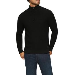 s.Oliver Troyer mit Struktur-Muster black XXL XXL Strickpullover für Herren von s.Oliver