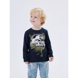 name it Langarmshirt »NMMNIJAL JURASSIC LS TOP NOOS SKY« Dark Sapphire 122 (128) 122 (128) Langarmshirt mit Rundhalsausschnitt: ideal für Sport und...