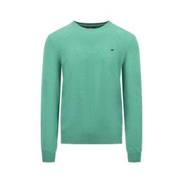 Fynch-Hatton Strickpullover mit Logo Stickerei grass green L L Pullover von FYNCH HATTON