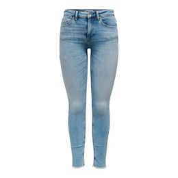 Only Skinny-fit-Jeans »ONLBLUSH MID SKIN ANK RW DNM CRO349 NOOS« Light Medium Blue Denim L (40) - Länge 30 Länge 30 L (40) Knöchellange Jeans von Only