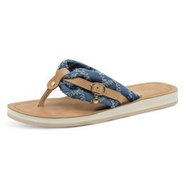Tamaris Zehentrenner »AVRIL«, Sommerschuh, Flats, Schlappen mit T-Logoanhänger jeans kombiniert 36 (3,5) 36 (3,5) Sommerliches Modell mit kleiner...