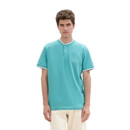 Tom Tailor Poloshirt mit Print meadow teal 3XL 3XL Poloshirt von Tom Tailor