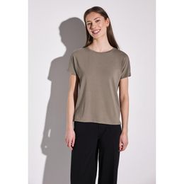 Street One Shirttop »Style Crista« mit hängenden Schultern stone brown 38 38 T-Shirt von Street One