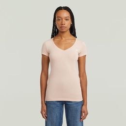 G-Star Raw G-STAR V-Shirt &raquo;Base v t wmn cap sl&laquo; mit kleinem Logodruck vorne liquid pink M (38) M (38) Basic Shirt "Base" von G-STAR