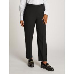 Tommy Hilfiger Webhose &raquo;PUNTO SLIM STRAIGHT PANT&laquo; mit B&uuml;gelfalten, Metalllabel Black 38 - N-Gr N-Gr 38 Klassische Hose von Tommy Hilfiger