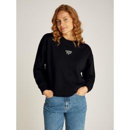Tommy Jeans CURVE Sweatshirt &raquo;TJW ESSENTIAL LOGO 1 CREW EXT&laquo;, in Gro&szlig;en Gr&ouml;&szlig;en mit Logoschriftzug Black 6XL (52) 6XL (52) Sweater von Tommy Jeans...
