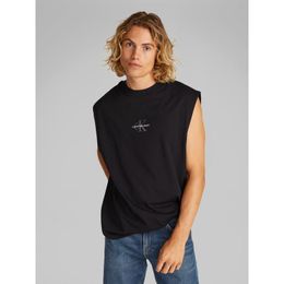 Calvin Klein Jeans Rundhalsshirt &raquo;MONOLOGO SLEEVELESS TEE&laquo; mit Logostickerei Black L L &Auml;rmelloses Shirt von CALVIN KLEIN