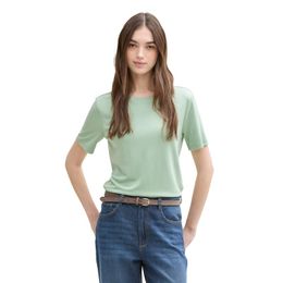 Tom Tailor Denim Rundhalsshirt mit Rundhalsausschnitt fresh mint M (38) M (38) T-Shirt für Damen von Tom Tailor Denim