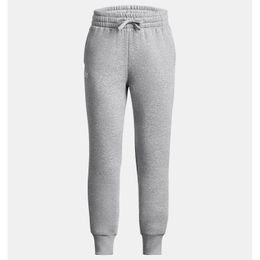 Under Armour Jogginghose &raquo;RIVAL&laquo; F&uuml;r Kinder - Material innen weich angeraut mod gray lig S (128/134) - N-Gr N-Gr S (128/134) Jogginghose von Under...