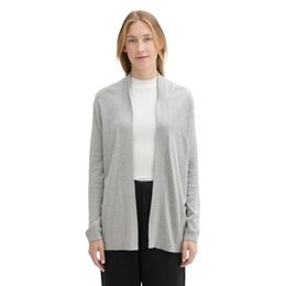 Tom Tailor Cardigan offen und mit Seitentaschen medium silver grey melange XXL (44) XXL (44) Cardigan von Tom Tailor
