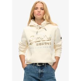 Superdry Kapuzensweatshirt »EMBELLISHED VL GRAPHIC HOOD« Cream S S Cooler Hoodie von Superdry