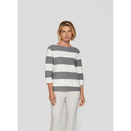 Rabe 3/4-Arm-Shirt Mit Streifenmuster und Glitzersteinen Flanell 42 42 Shirt von Rabe