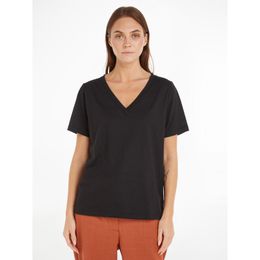 Calvin Klein T-Shirt mit V-Ausschnitt schwarz L (40) L (40) Shirt von Calvin Klein Womanswear