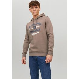 Jack & Jones JACK & JONES Kapuzensweatshirt &raquo;LOGO SWEAT HOOD&laquo; falcon XL XL Hoodie mit Frontprint