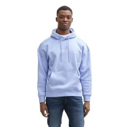 Tom Tailor Denim Hoodie mit Logo Print brunnera blue M M Sweatshirt von Tom Tailor Denim