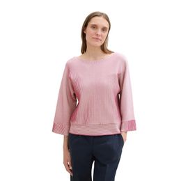 Tom Tailor Fledermauspullover mit Streifenmuster pink striped knit design M (38) M (38) Pullover von Tom Tailor