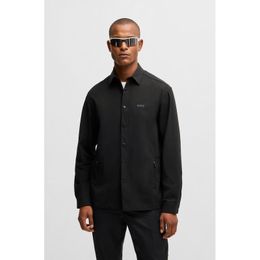 BOSS Green Outdoorhemd &raquo;B Basin Tech L&laquo; mit Rei&szlig;verschlusstaschen Black001 M - N-Gr N-Gr M Overshirt von BOSS Green Menswear