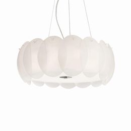 Ideal Lux OVALINO H&auml;ngeleuchte Wei&szlig;, 8-flammig