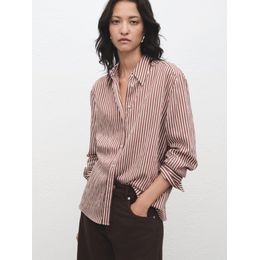 Mango Bluse 'ZAHA' Damen Gr&ouml;&szlig;e XS braun / wei&szlig;