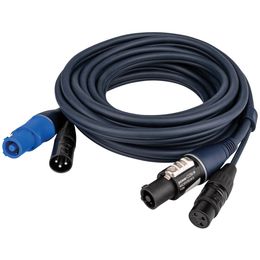 DAP FP17 Hybridkabel - powerCON & 3-pin XLR - 6 m