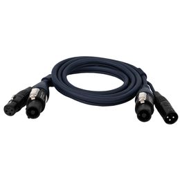 DAP-Audio DAP FP17 Hybridkabel - powerCON & 3-pin XLR - 1,5 m