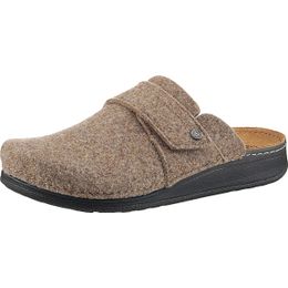 MUBB Herren Pantoffel mit Memory-Fu&szlig;bett beige, Gr&ouml;&szlig;e 41