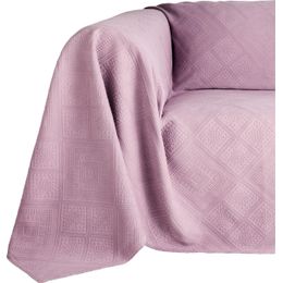 unisex Sessel&uuml;berwurf mauve, Gr&ouml;&szlig;e 160x190 cm