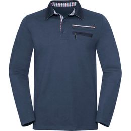 Catamaran Herren Langarm-Shirt jeansblau, Gr&ouml;&szlig;e 56/58