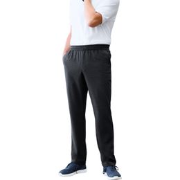 Herren Freizeithose in Jacquard-Struktur anthrazit-meliert, Gr&ouml;&szlig;e 60/62
