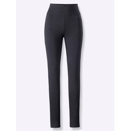 WITT Damen Sweatleggings mit weich angerauter Innenseite, schwarz, Gr&ouml;&szlig;e 50