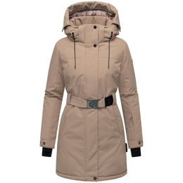 Navahoo Damen Wintermantel "Frostkuss 14"taupe, Gr. XXXL, Obermaterial: 100% Polyester; Innenfutter: 100% Polyester; Wattierung: 100% Polyester;