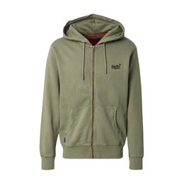 Superdry & Co Sweatjacke 'Essential' Herren Gr&ouml;&szlig;e XL anthrazit / khaki