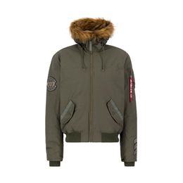 Alpha Industries Jacke 'Arctic Guardians ' Herren Gr&ouml;&szlig;e XXXL oliv / blutrot / wei&szlig;
