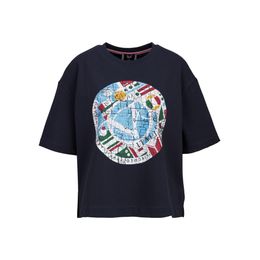 19V69 Italia T-Shirt 'PETONIA TENNIS' Damen Gr&ouml;&szlig;e M navy / hellblau / rot / wei&szlig;