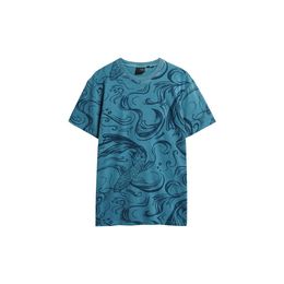 Superdry T-Shirt Herren Größe M navy / saphir