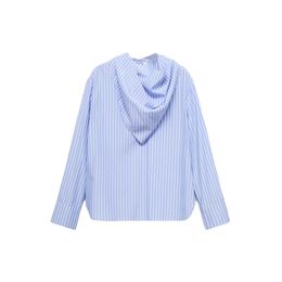 Mango Bluse 'KIKE' Damen Gr&ouml;&szlig;e XS hellblau / wei&szlig;
