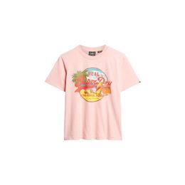 Superdry T-Shirt Damen Größe XL gelb / grün / rosa / rot